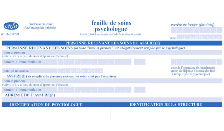 CERFA 11389*05 : feuille de soins du pharmacien