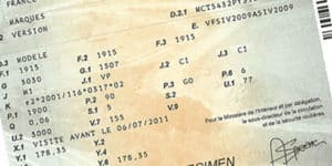 CERFA 13750*07 : certificat d'immatriculation d'un véhicule