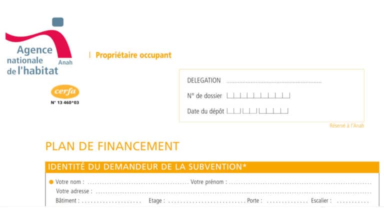 Cerfa 12711*08 : subvention du propriétaire occupant à l’Anah
