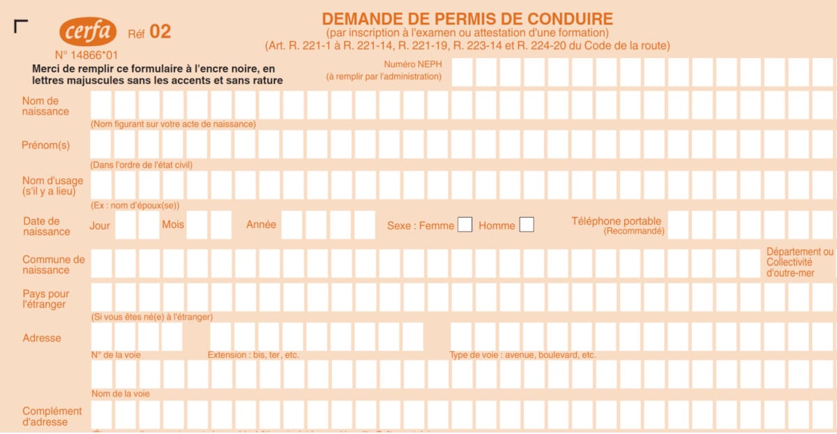 Cerfa 14880 02 Visite M dicale Du Permis De Conduire