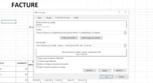 Modèle de facture avec Excel à télécharger