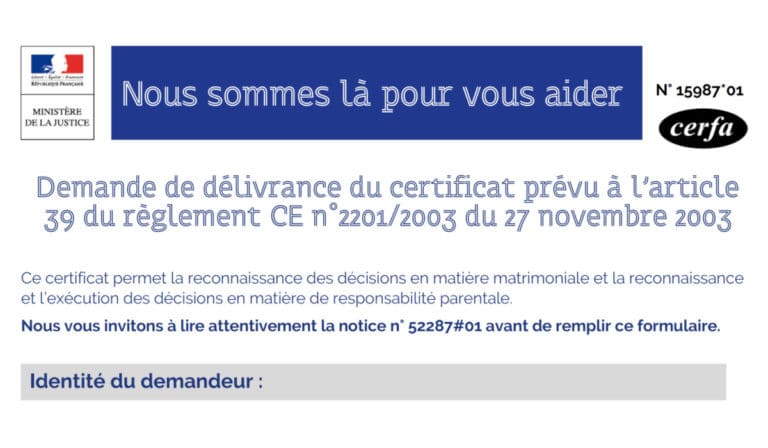 Cerfa 16077*02 : délégation de l'autorité parentale