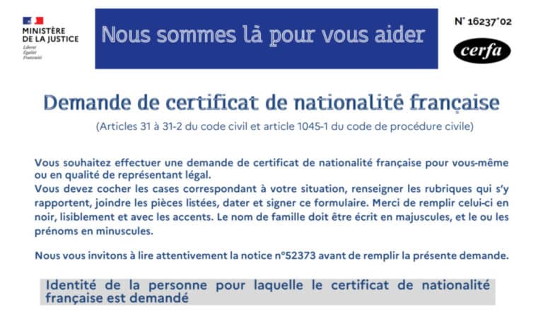 CERFA 11203*03 : document circulation pour un étranger mineur