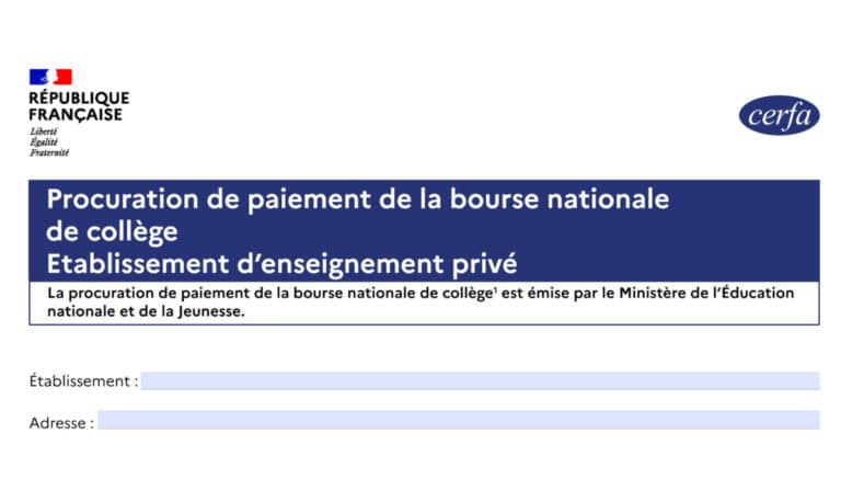 Modèle de procuration pour un colis ou une lettre à la poste