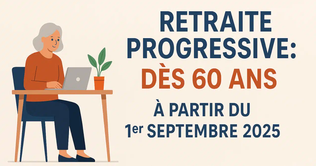 Retraite progressive : désormais dès 60 ans au 1ᵉʳ septembre 2025